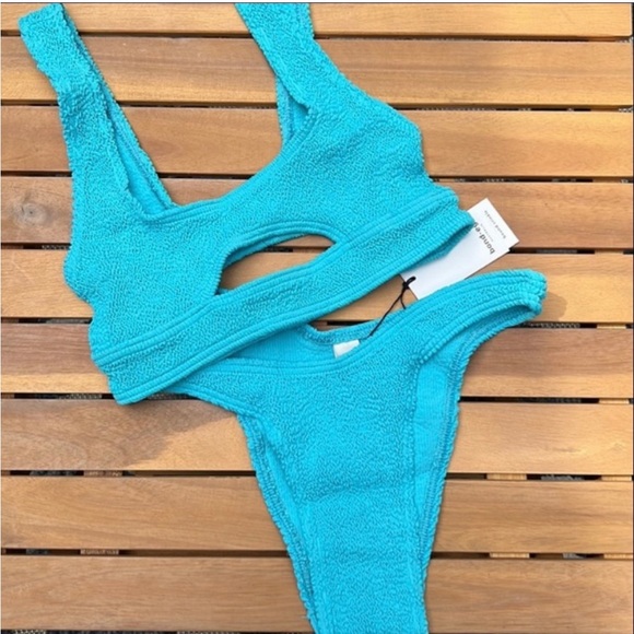 bond-eye | Swim | Bound By Bondeye Set Sasha Swim Top And Scene Bikini Bottom Color Teal Nwt Os ...